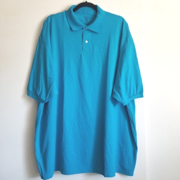 Jerzees | Shirts | New Blue Polo Short Sleeve 3x | Poshmark